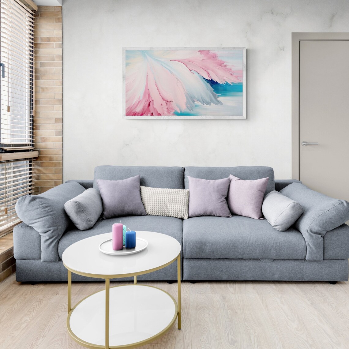 4k Photos Samsung Frame TV Art | 4k Frame Tv Photo | Pink Abstract Art ...