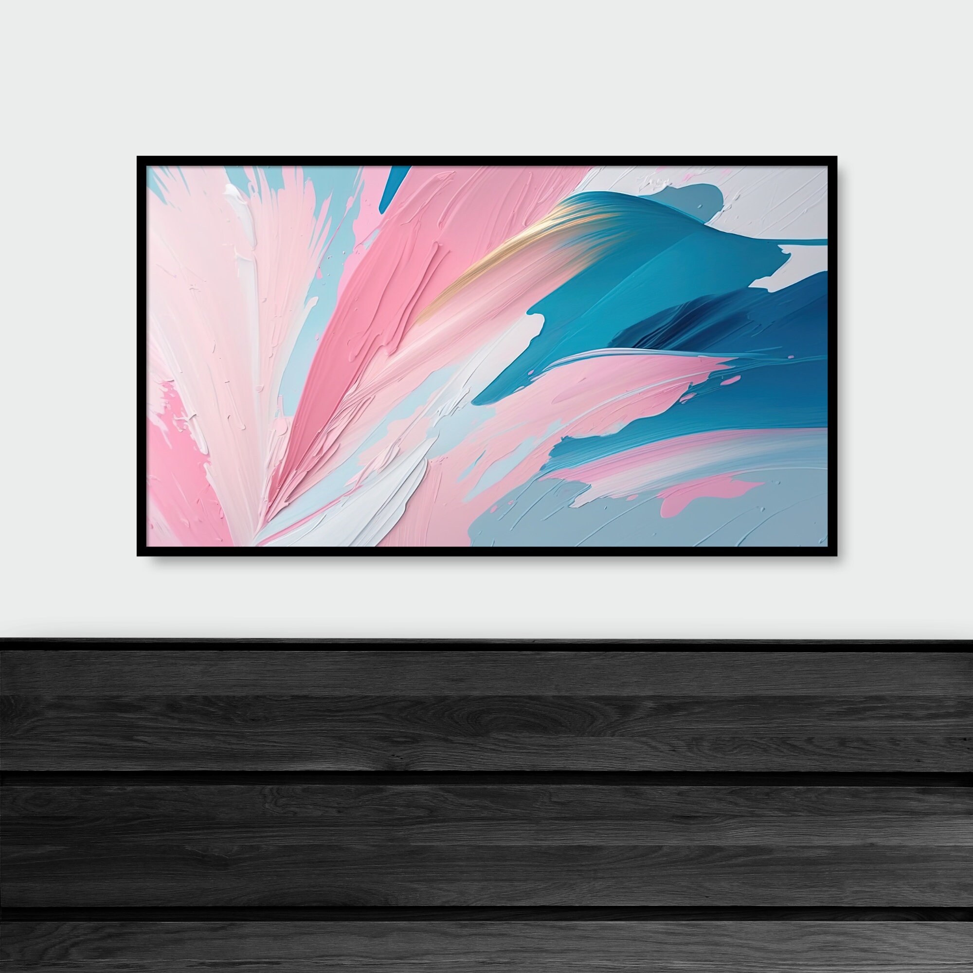 4k Photos Samsung Frame TV Art Abstract Acrylic Painting Pink Abstract ...