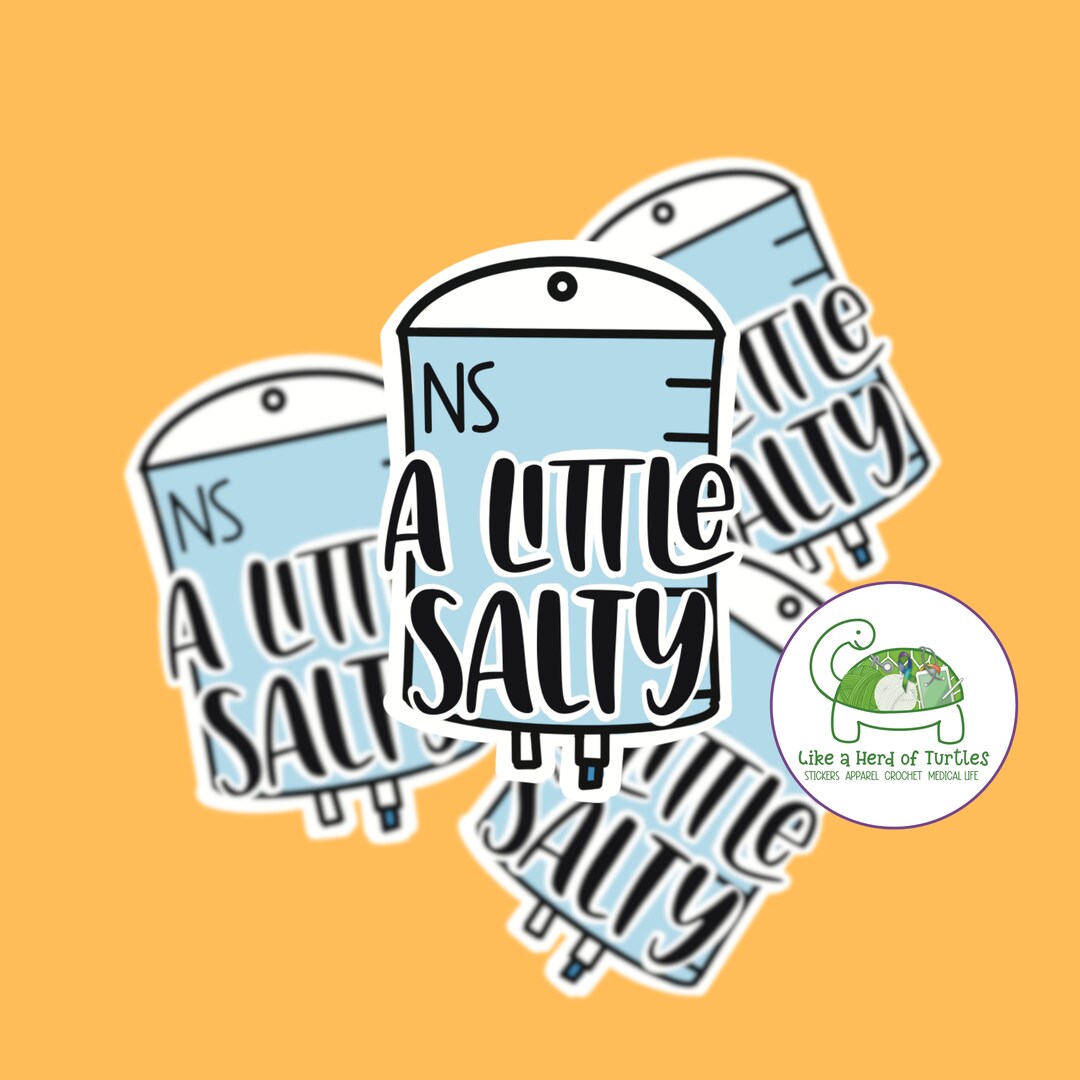 IV Bag Sticker, Nurse Sticker, Medical Mom Sticker, Funny Medical ...