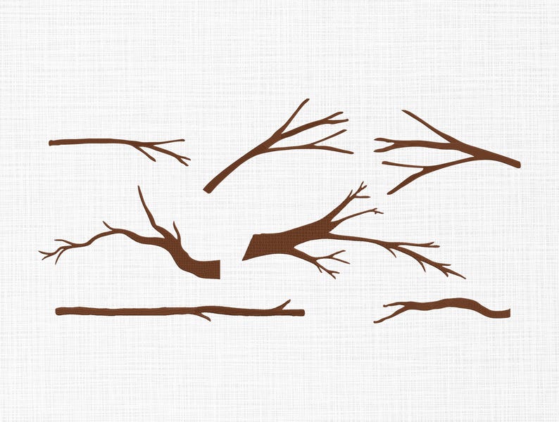 Tree Branches Embroidery Design, Branches Bundle Embroidery Design ...