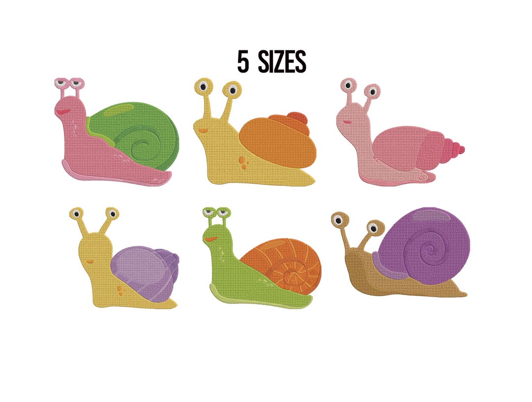 Snail Embroidery Design, Animal Embroidery Designs Machine Embroidery ...