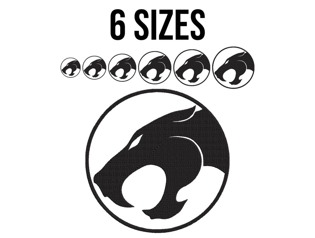Thunder Cats Embroidery Design - Thunder Cats Silhouette Applique ...
