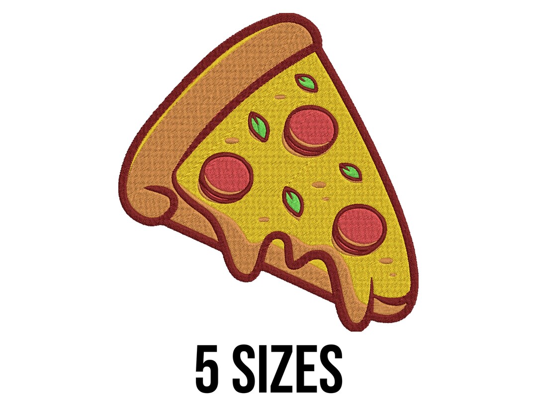 Pizza Slice Applique Embroidery Design, Pizza Embroidery Design ...