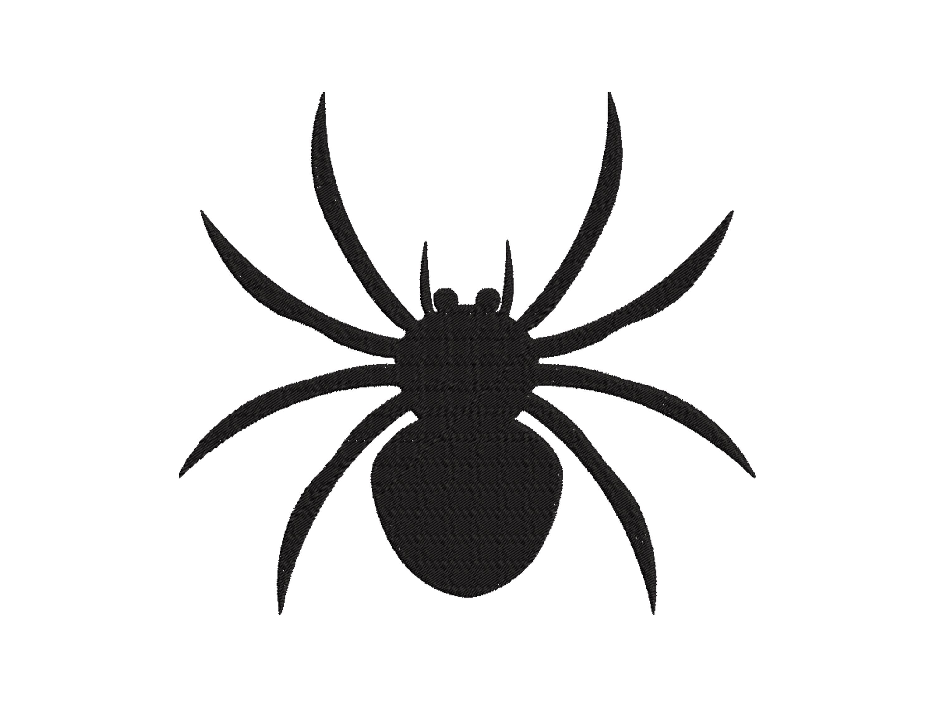 Spider Embroidery Design - Spider Silhouette Embroidery Files ...