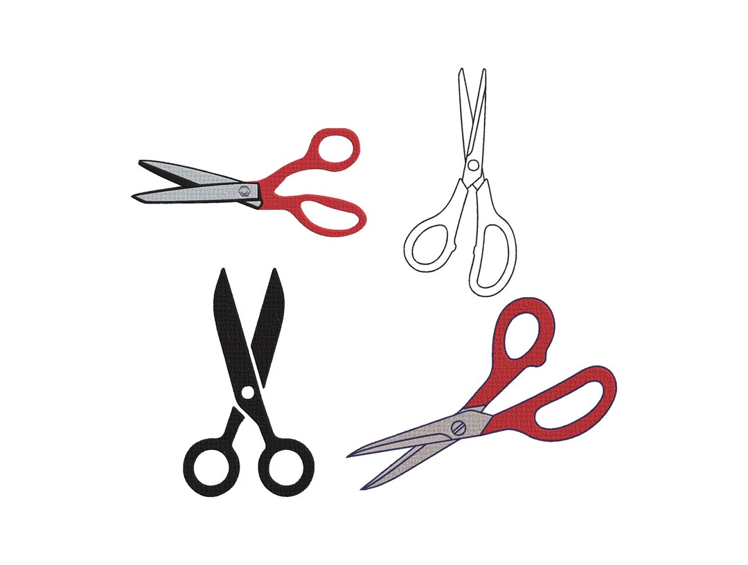 Scissors Embroidery Design, Scissors Mini, Machine Embroidery Design ...