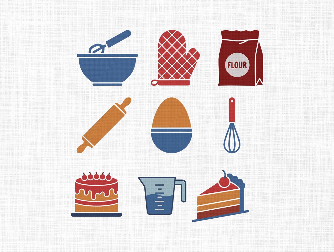 Baking Embroidery Design, Baking Elements Bundle Embroidery Design ...