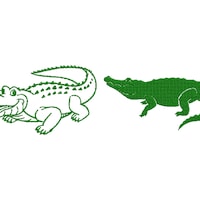 Mini Preppy Alligator Embroidery Design + Bigs Too! - Etsy