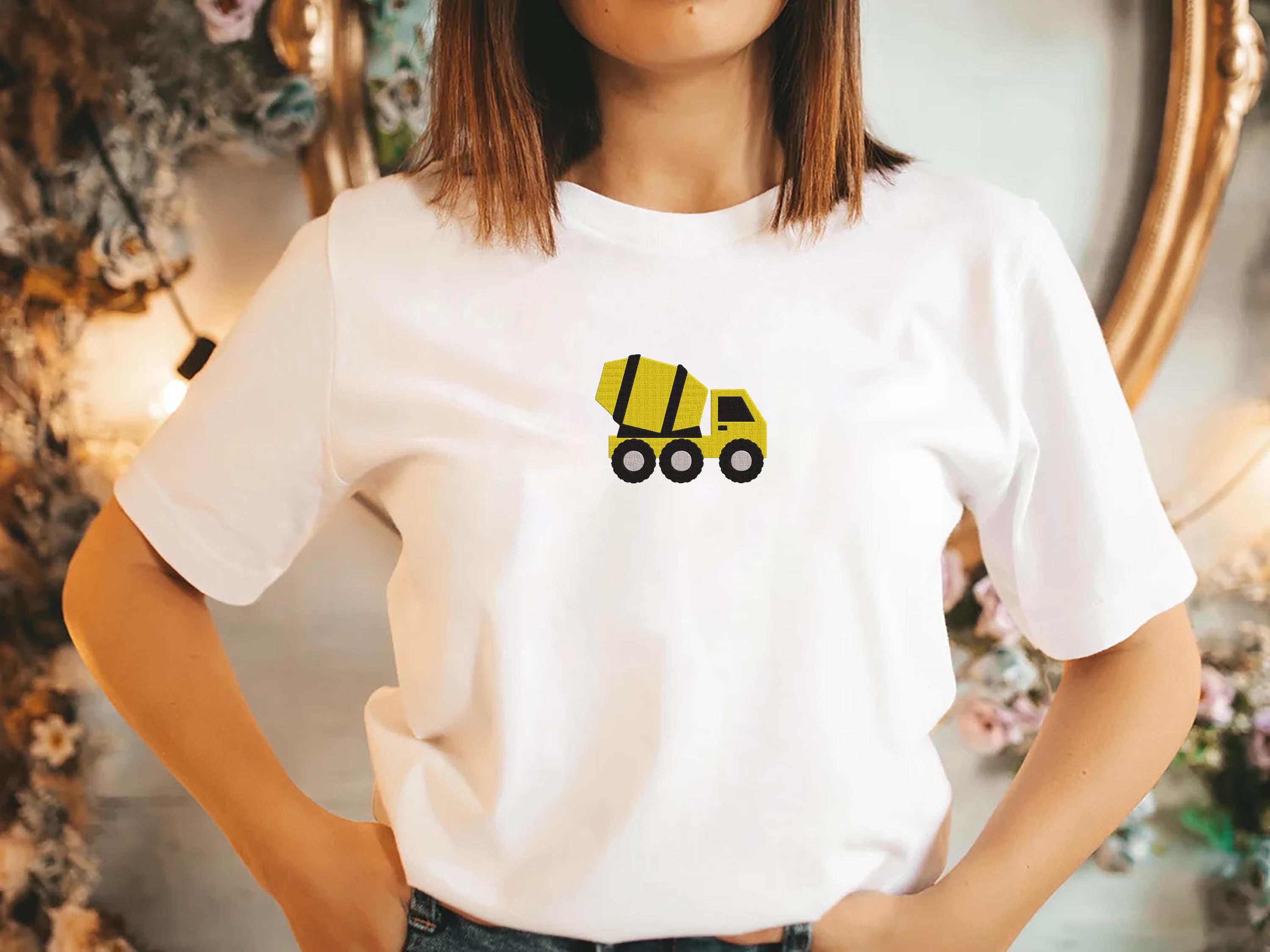 Construction Vehicles Machine Embroidery Design - Dump Truck Embroidery ...