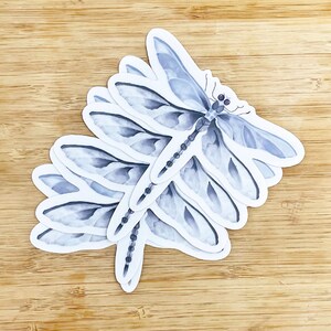 Powder Blue Watercolor Dragonfly Sticker - Etsy