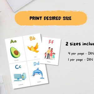 ABC Educational Cards PDF, A-Z Cards, Learn ABC, Alphabet Learning ...