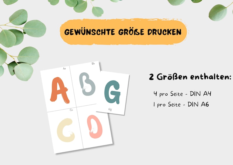 Alphabet Flashcards, Learn German ABC, ABC Flashcards, Kindergarten and ...