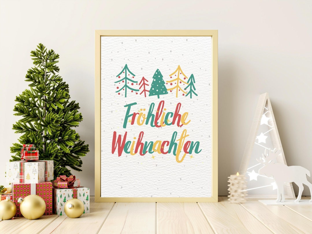 Printable Christmas Posters & Cards – A3, A4, A5, A6 | Instant PDF ...