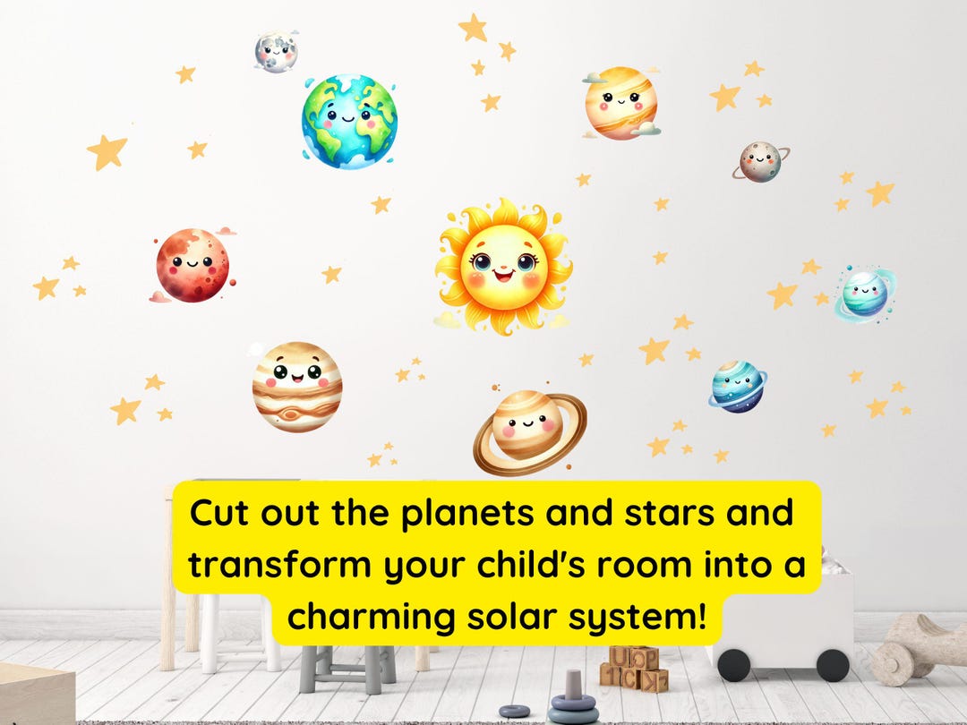 Kids Room Decor - Planets for Kids – A3/A4 Posters – Downloadable PDF ...