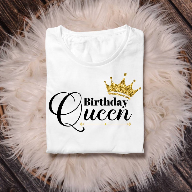 Birthday Queen PNG, Sublimation PNG, Printable PNG, Birthday Design ...