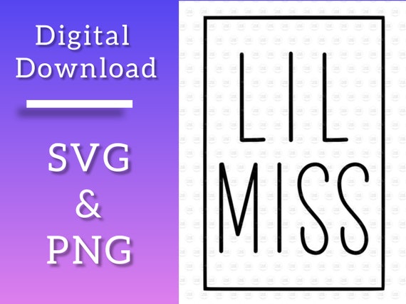 Lil Miss SVG Cut File Free Commercial Physical Use Designs - Etsy