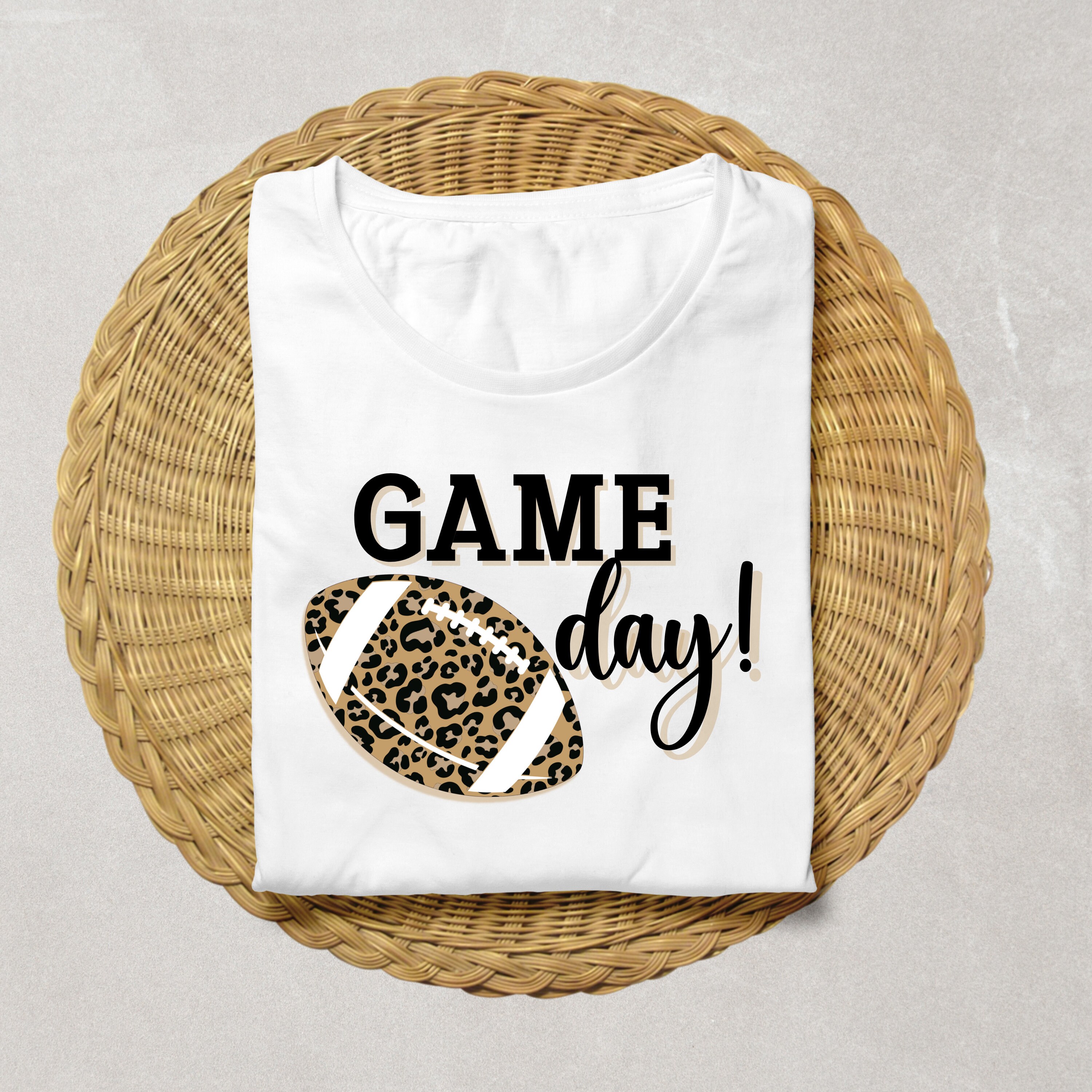 Football Game Day PNG, Leopard Print, Sublimation PNG, Game Day PNG ...