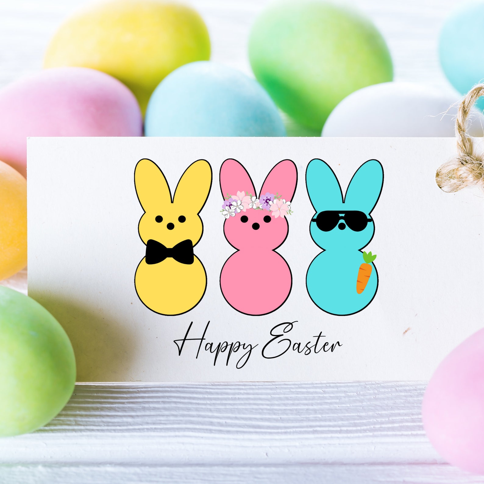 Peeps Happy Easter PNG, Easter Peeps Png, Sublimation Png, Digital ...
