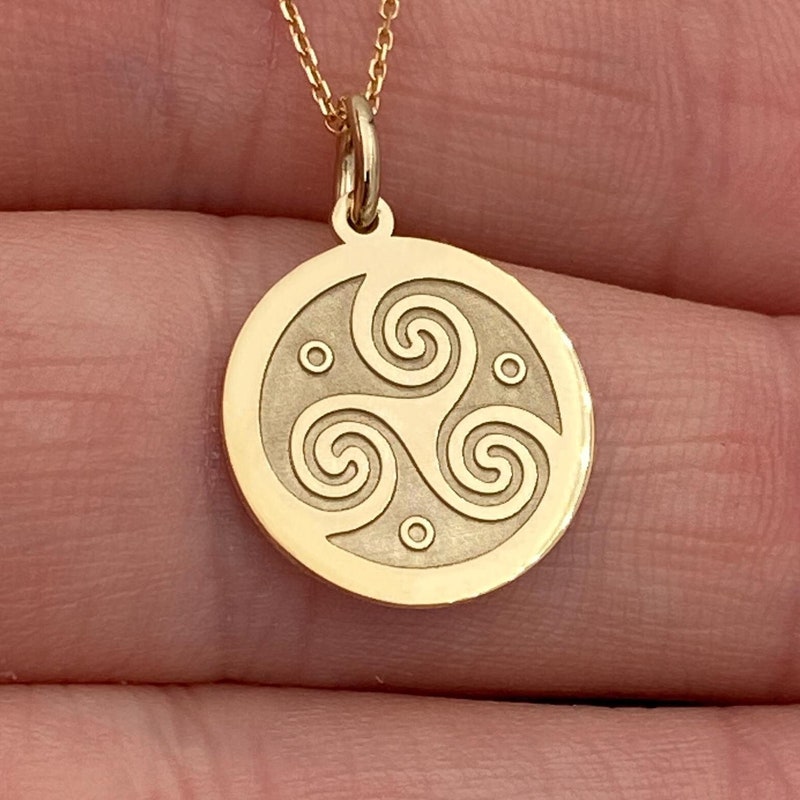 Triskelion Necklace Etsy