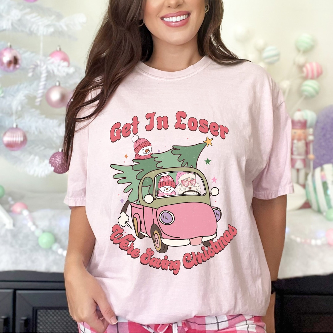 Comfort Colors Get in Loser Merry Fetchmas Tshirt, Ugly Christmas Shirt ...