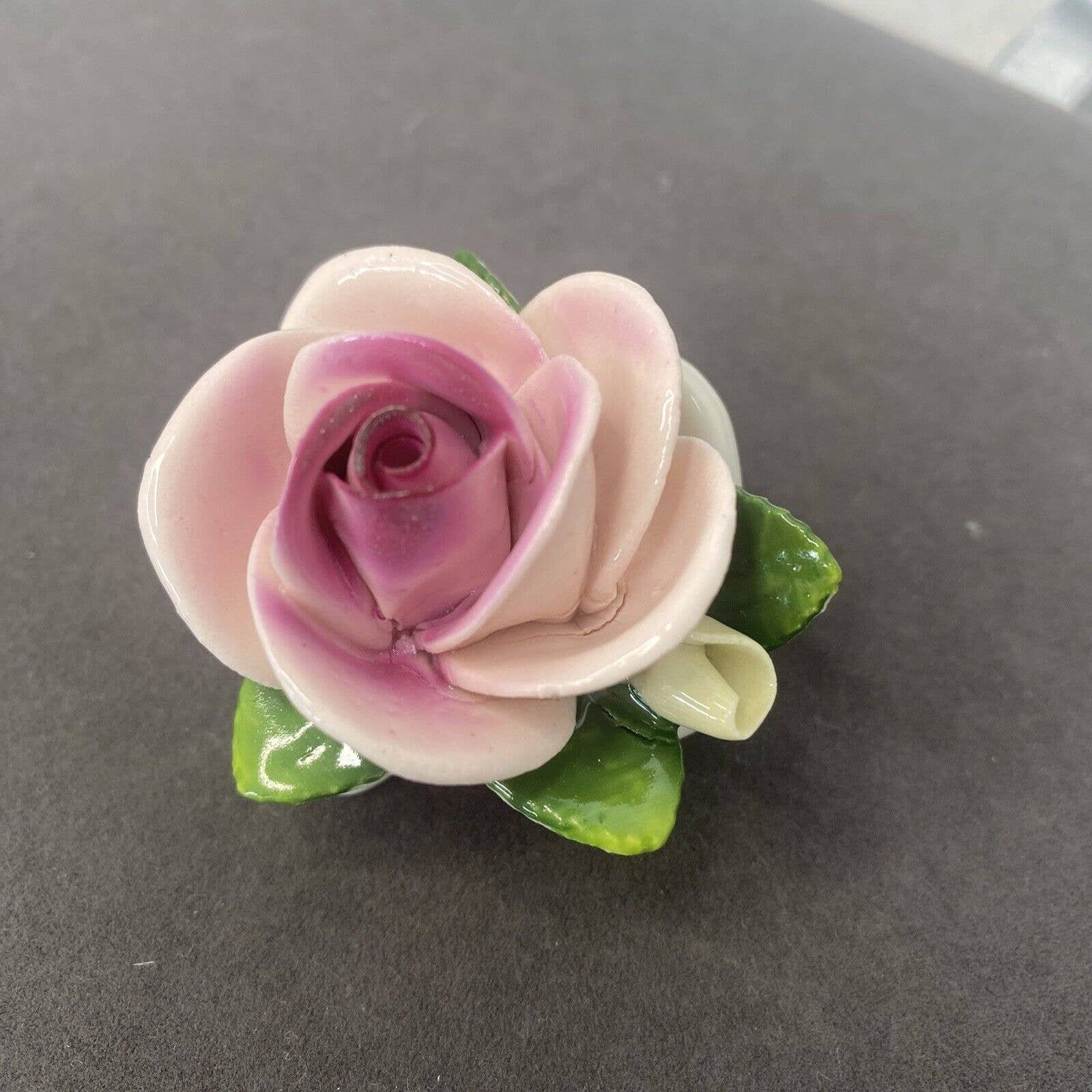KSK Handarbeit Mini Pink Figural Rose Porcelain Vintage - Etsy