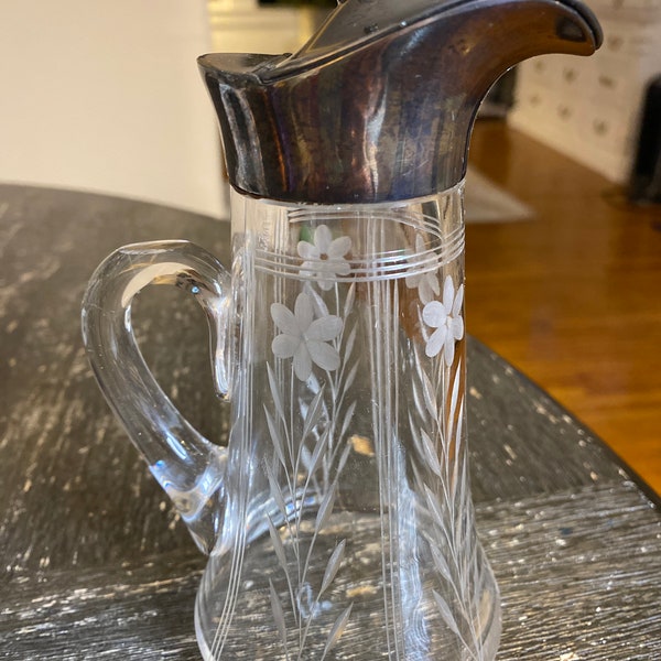 Glass Syrup Pitcher - Etsy