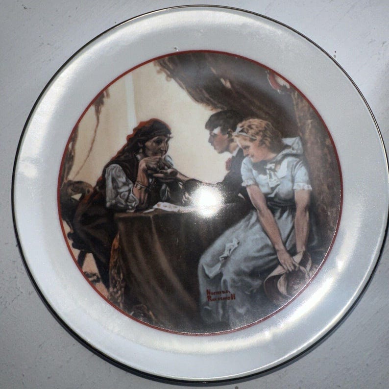 Norman Rockwell YOUNG LOVE Series 1982 CW Collection Special Edition ...