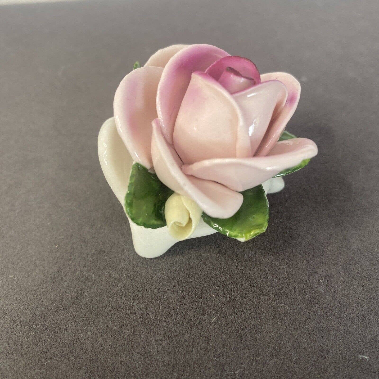 KSK Handarbeit Mini Pink Figural Rose Porcelain Vintage - Etsy