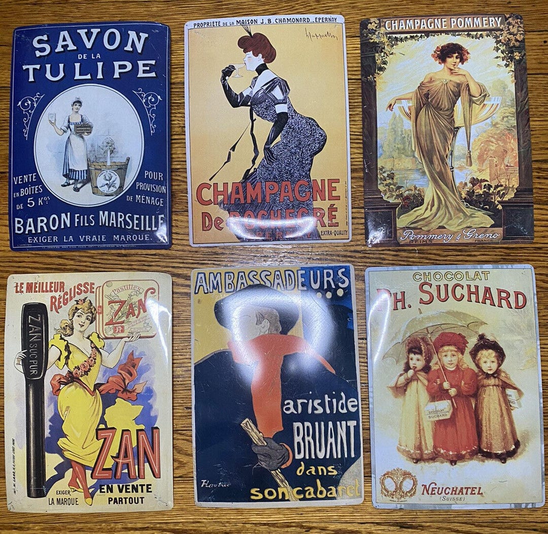 1990 European 6 Vintage Metal Cartexpo Paris France Forney Library ...