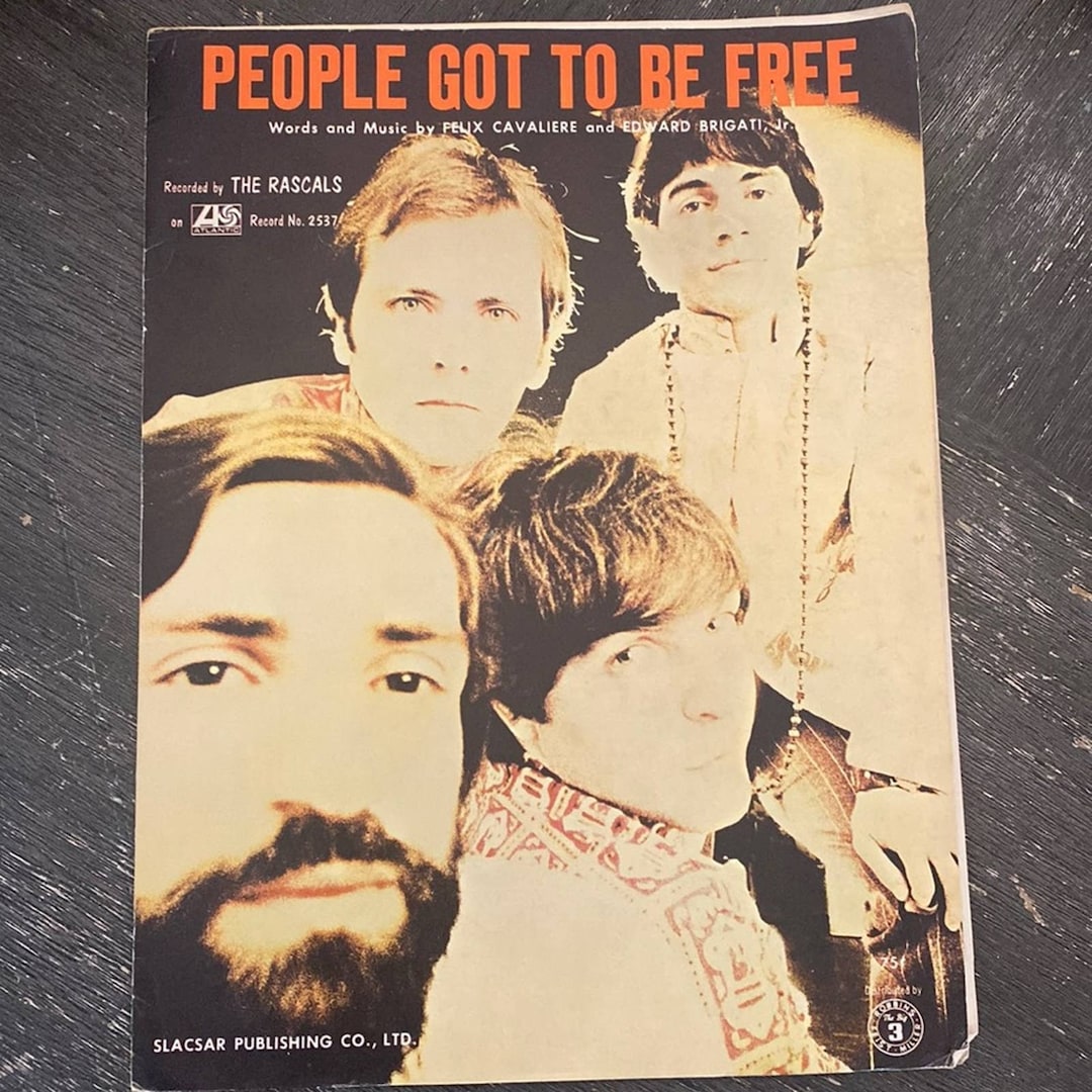 1968 the Rascals People Got to Be Free Song Sheet Music - Etsy