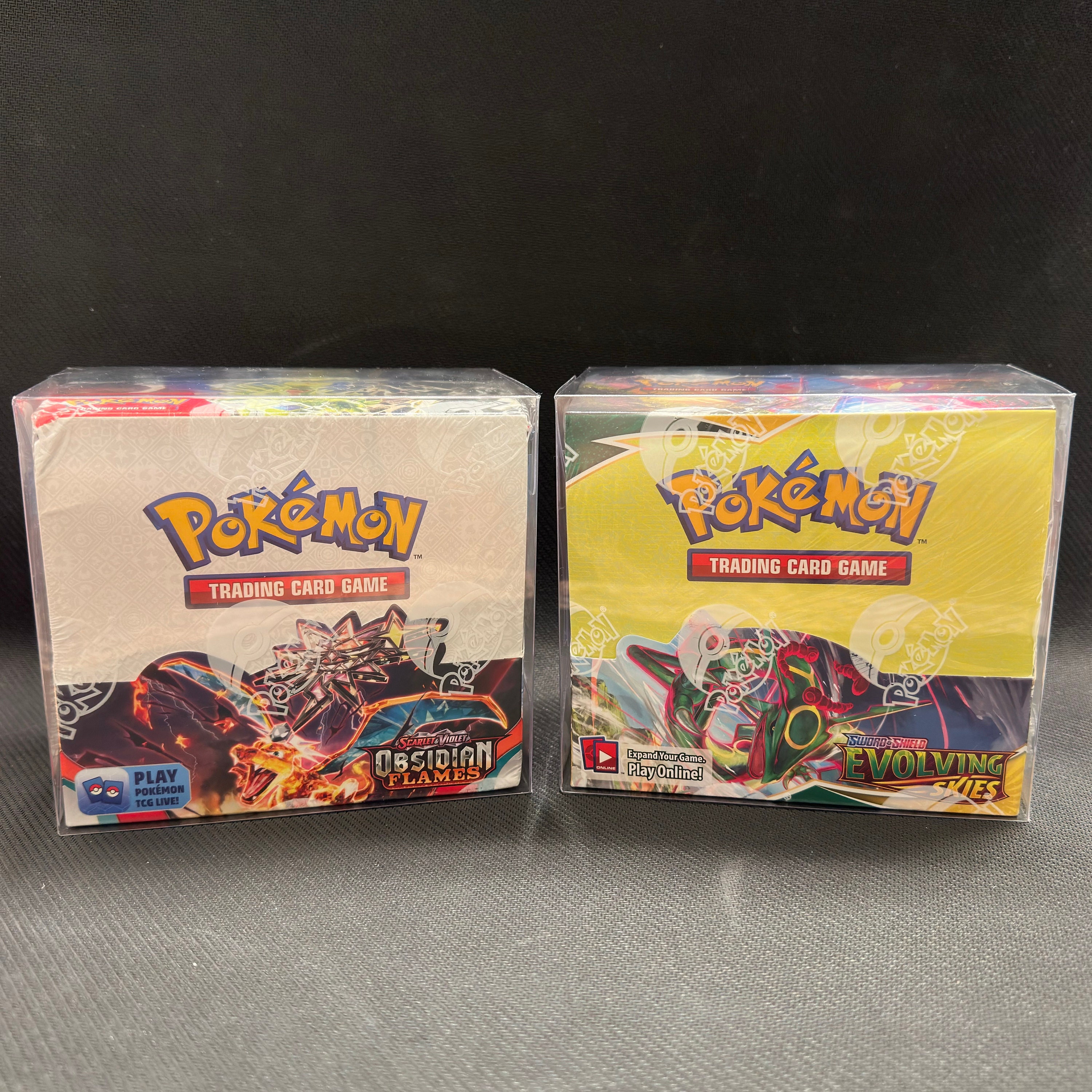 Pokemon English Booster Box Large Plastic Protector Display Case 5 Pack ...