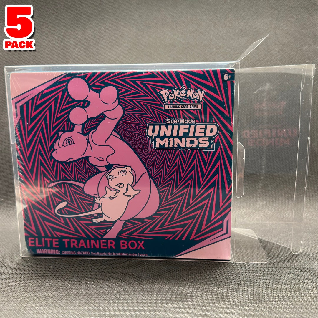 Pokemon ETB Plastic Protector Display Case - Elite Trainer Box [5 Pack ...