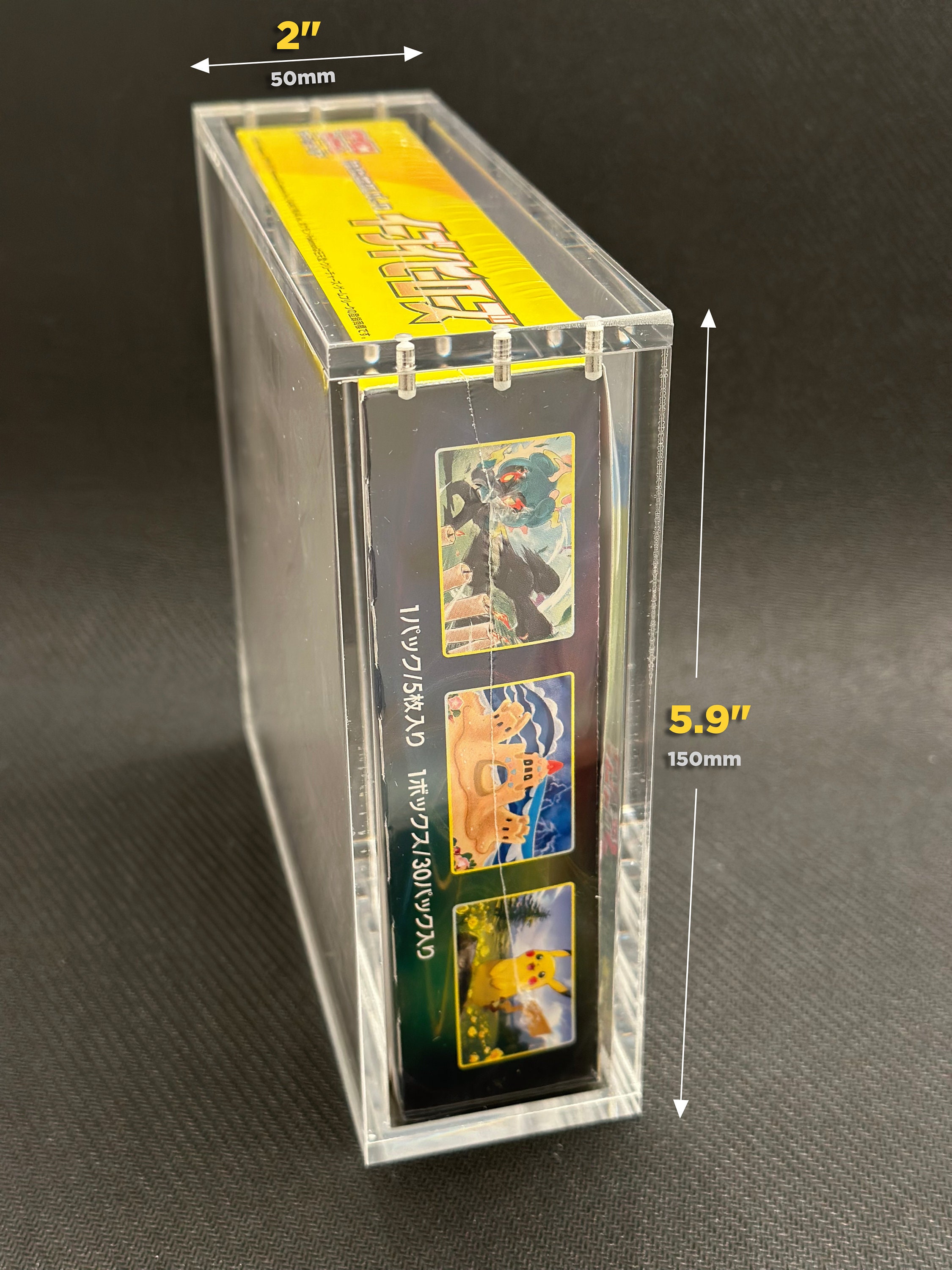 Pokemon Japanese Booster Box Large/regular Acrylic Display Case ...