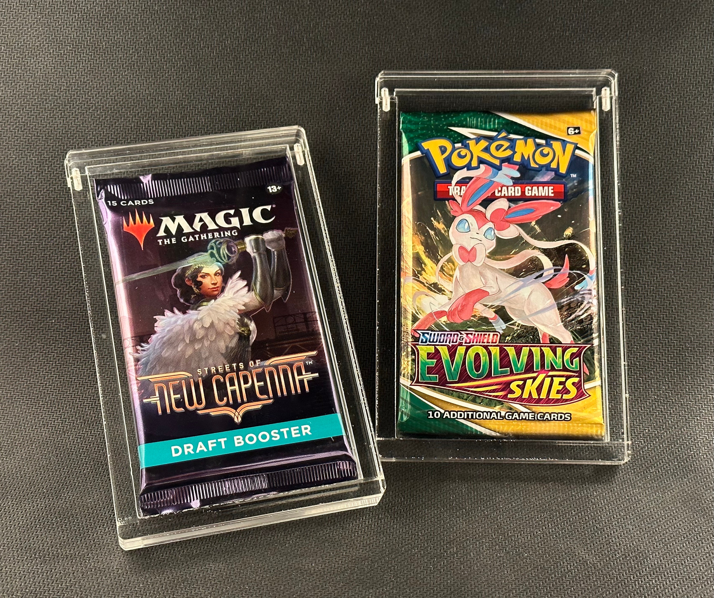 TCG Booster Pack Acrylic Case Holder Fits Pokemon, Yu-gi-oh, and Magic ...