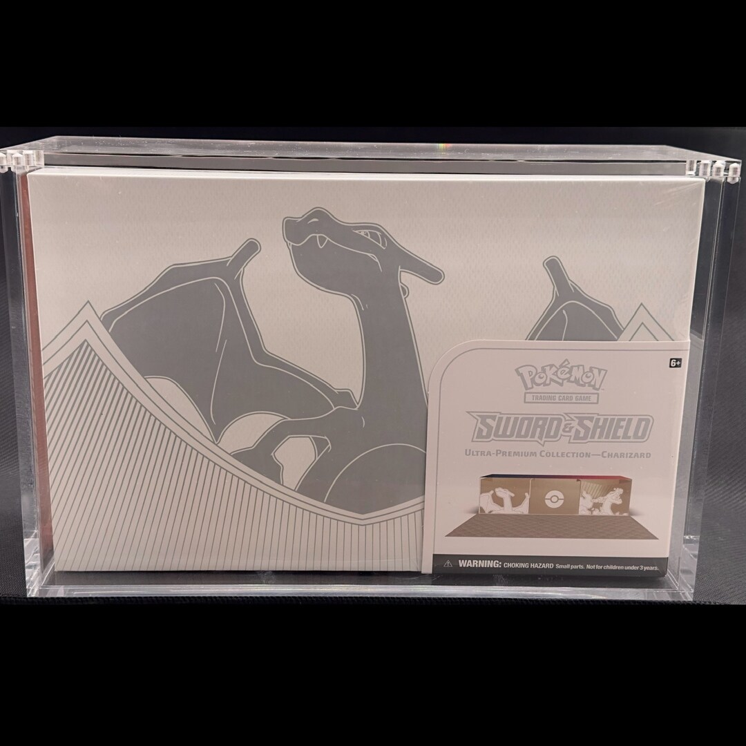 Pokemon Charizard UPC Acrylic Display Case Magentic Lid NEW - Etsy