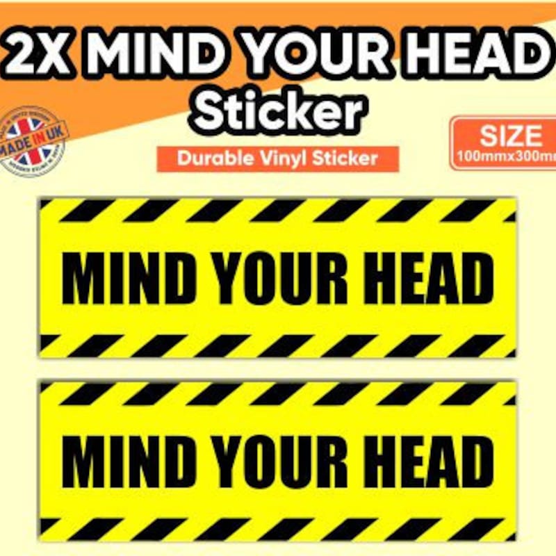 Mind Your Head Sign - Etsy