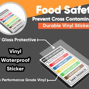 A4 Food Safety Checklist, Safety Temperatures, Prevent Cross ...