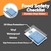 A4 Food Safety Checklist, Safety Temperatures, Prevent Cross ...