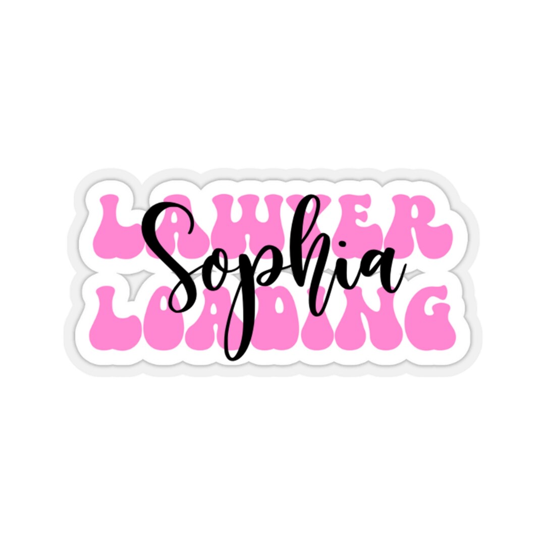 Personalized Lawyer Loading Sticker Law Student Sticker Gift - Etsy