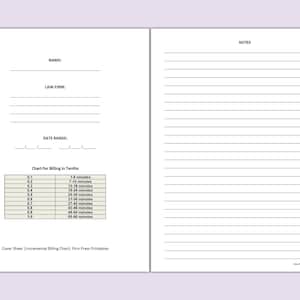 Paralegal Timesheet Printable: Law Office Time Tracker (PDF ...