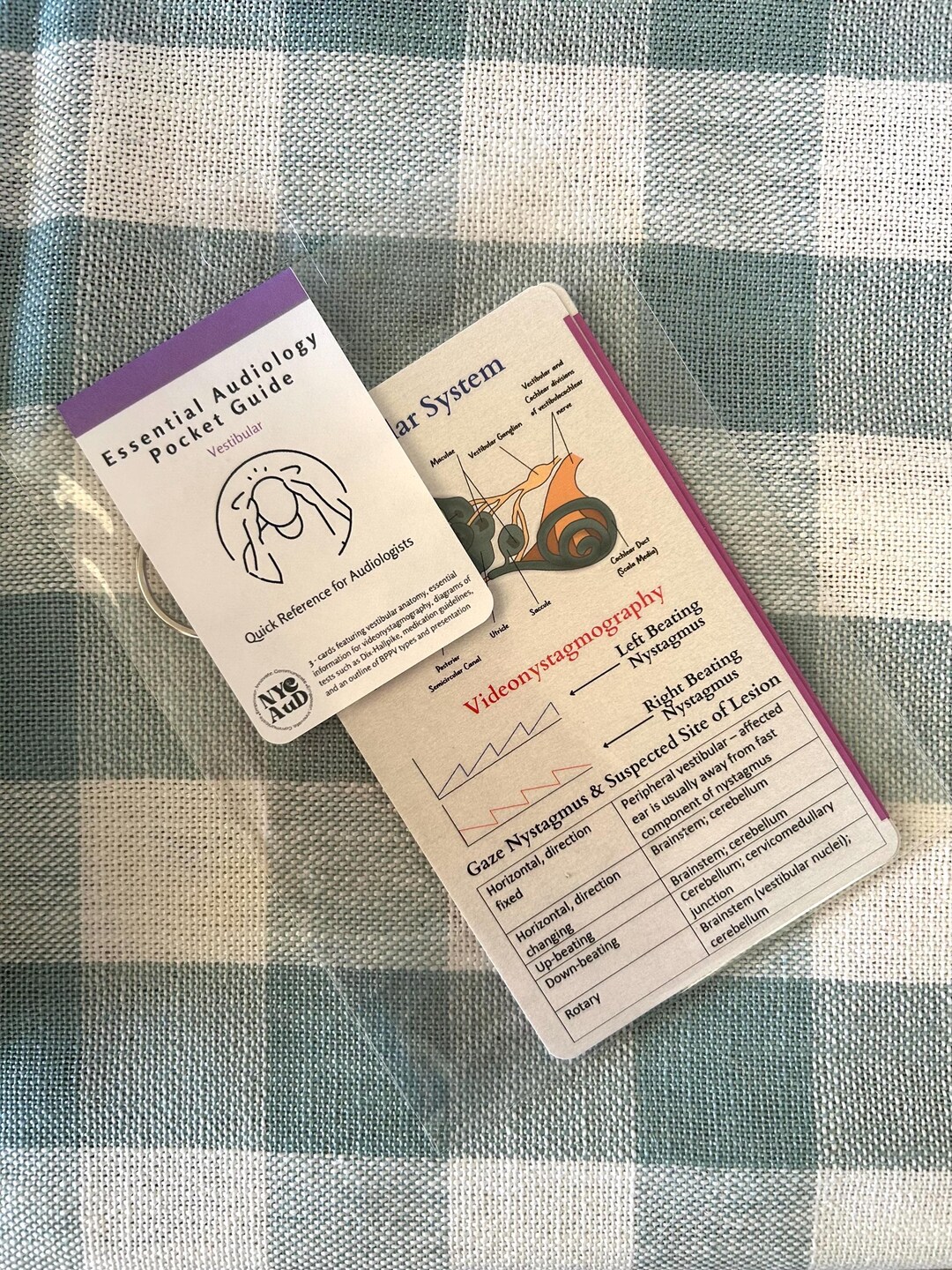 Vestibular Audiology Pocket Guide: Quick Reference Cards - Etsy