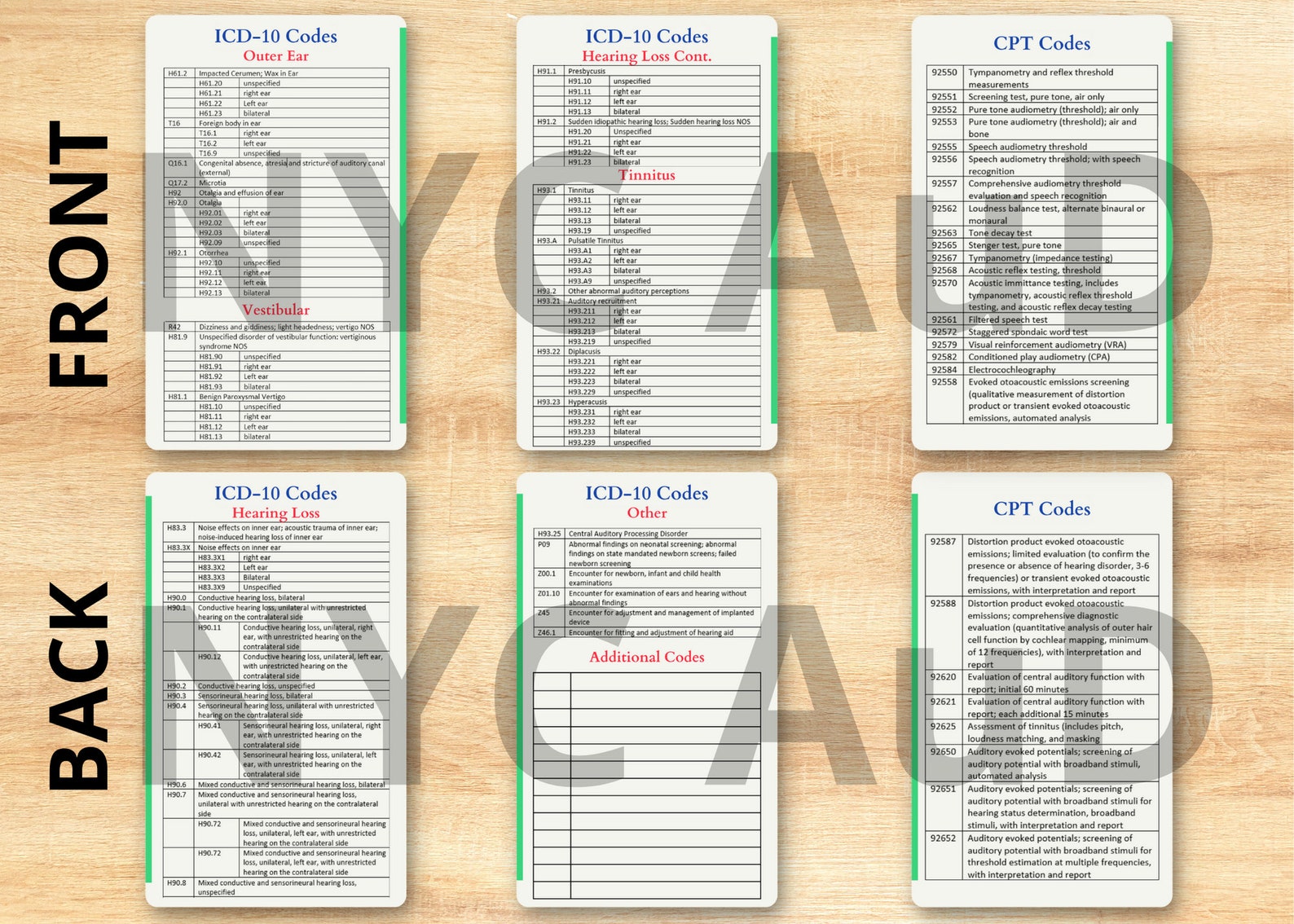 Audiology Pocket Guide: Billing Quick Reference Speech and - Etsy