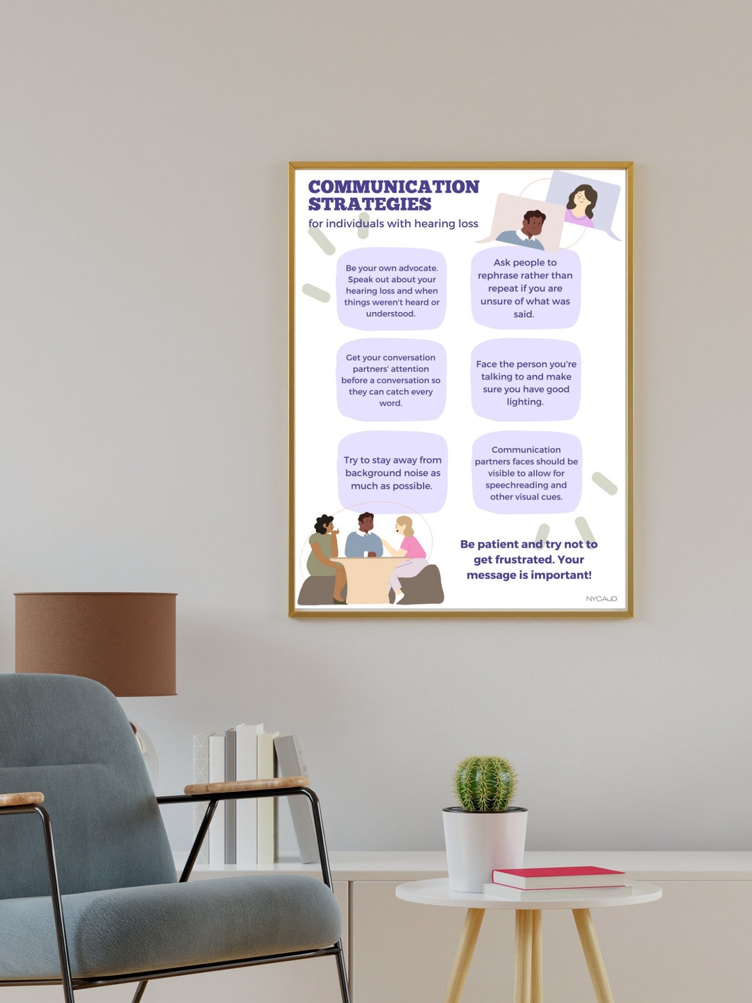 Downloadable Communication Strategies for Hearing Loss Poster | Digital ...