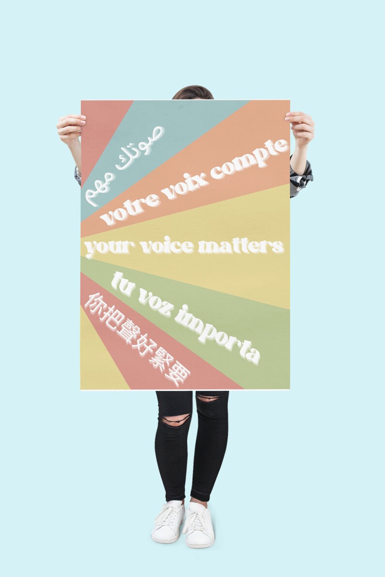 Your Voice Matters Speech Therapy Poster ESL Classroom - Etsy