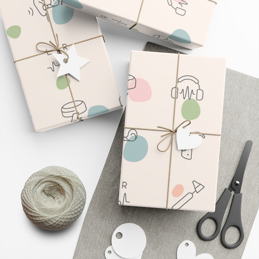 Audiology Gift Wrap Polka Dot Hearing Aid Pattern - Etsy