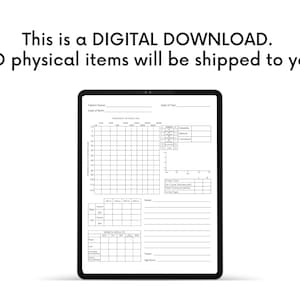 Hearing Test Form Printable: Audiogram, Tympanogram, Speech Test (PDF ...