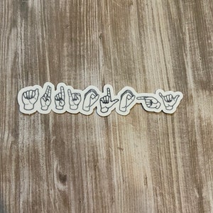 Audiologist in ASL Sticker Audiology Hearing Loss Sign - Etsy