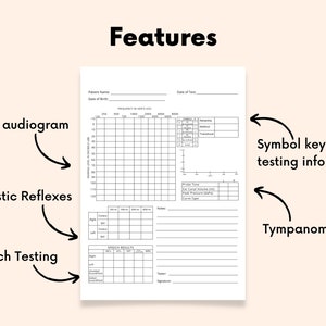 Complete Hearing Test Printable | Audiology | Audiology Forms | Ear ...