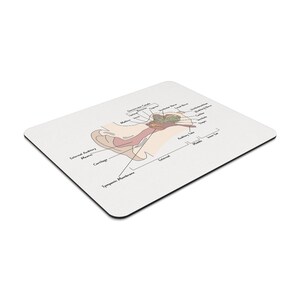 Ear Anatomy Mouse Pad (3mm Thick) | Audiology | Office Decor | Ear Nost ...