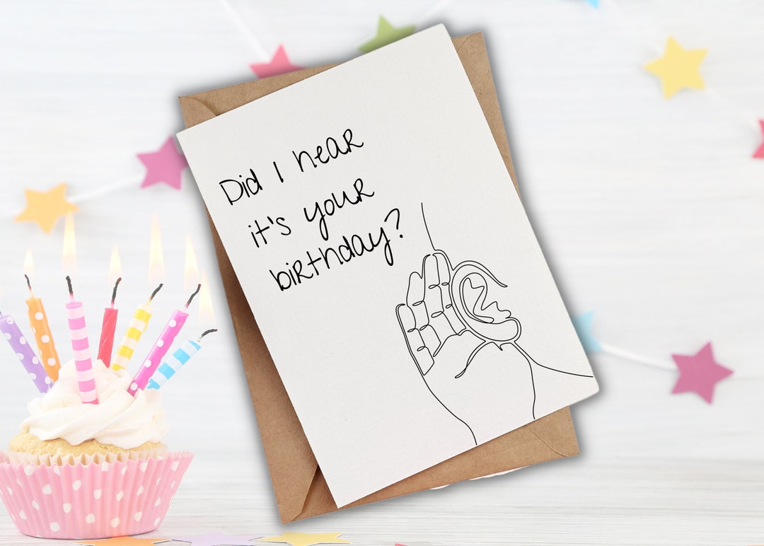 Did I Hear It's Your Birthday? Note Card | Happy Birthday | Greeting ...