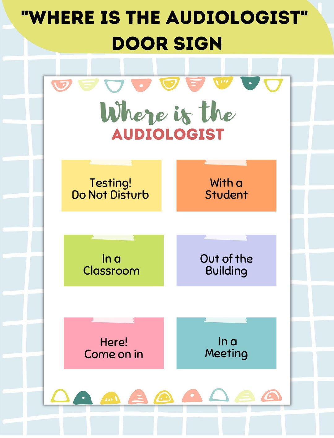 Where is the Audiologist Office Door Sign | Educational Audiologist ...